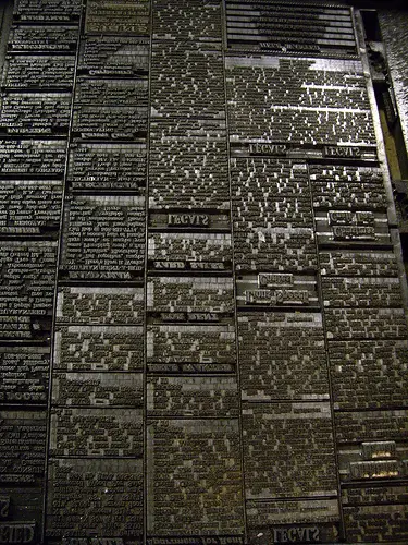 linotype slugs – The Bookshop Blog